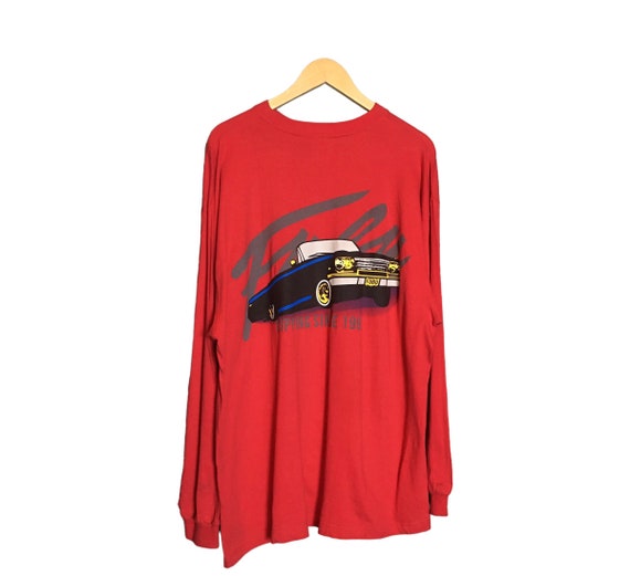 Vintage Fubu Dipping Since 1992 Car Cartoon Long Slee… - Gem