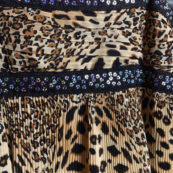 Christian Dior Vintage Leopard 90s Spaghetti Strap Dr… - Gem
