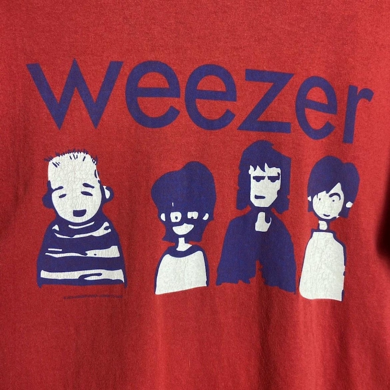 Vintage Y2K Weezer Punk Rock Band T-shirt - Etsy