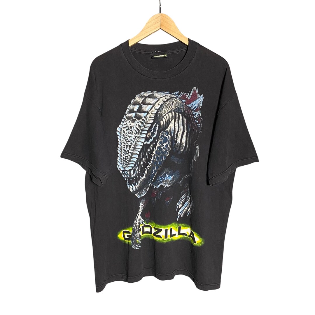 Vintage 90s Godzilla Big Face Movie Tshirt - Etsy