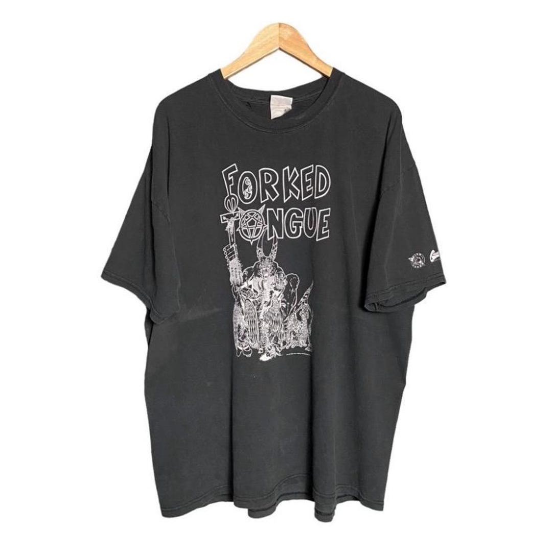Vintage 90s Forked Tongue Band T-shirt / Dogma - Etsy