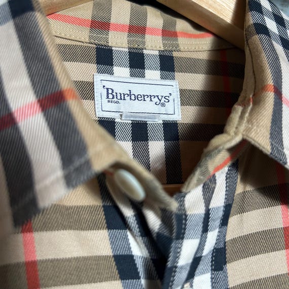 Vintage Burberrys Nova Check Monogram Logo Shirt - Gem