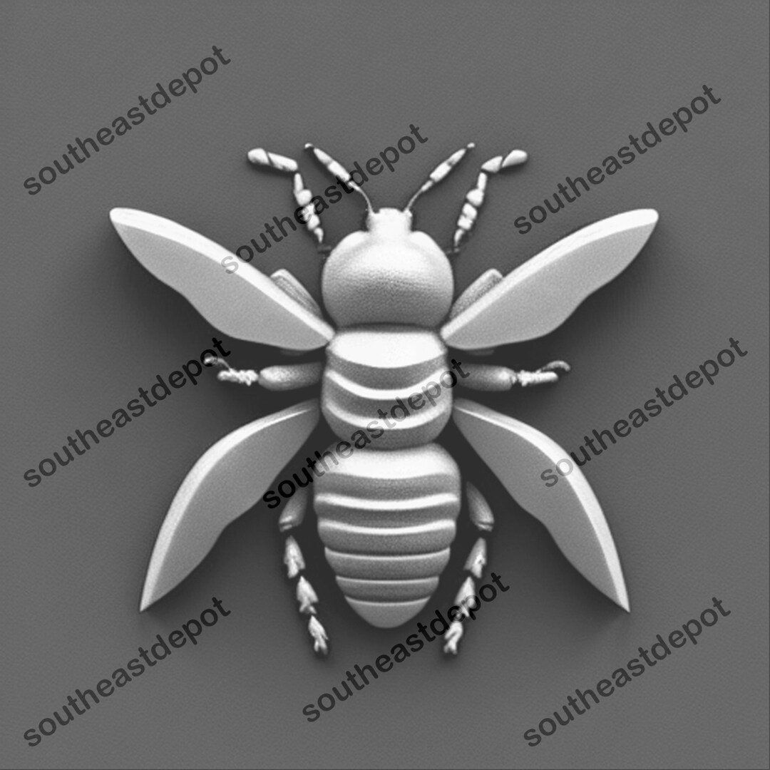 Digital Design File 3D Artsy Bee Glowforge Lightburn Laser Ready ...
