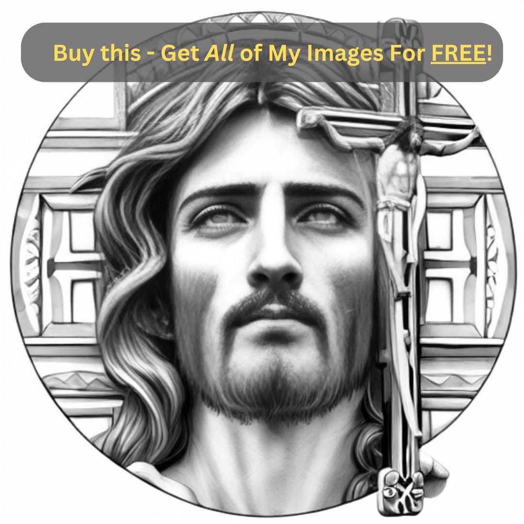 Jesus Christ Cross Image Laser Burn File | Sacred Church Crucifixion ...