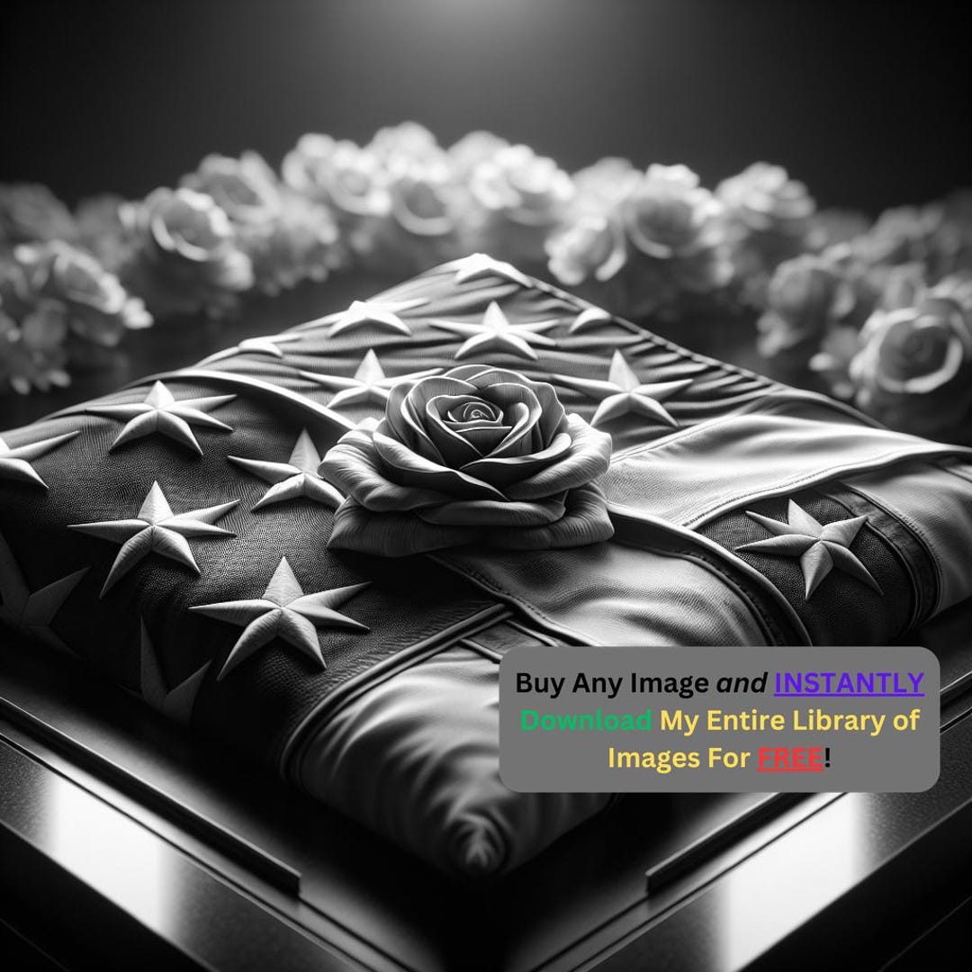 Folded US Flag Image Laser Cut Burn File | Military USA Funeral Rose ...