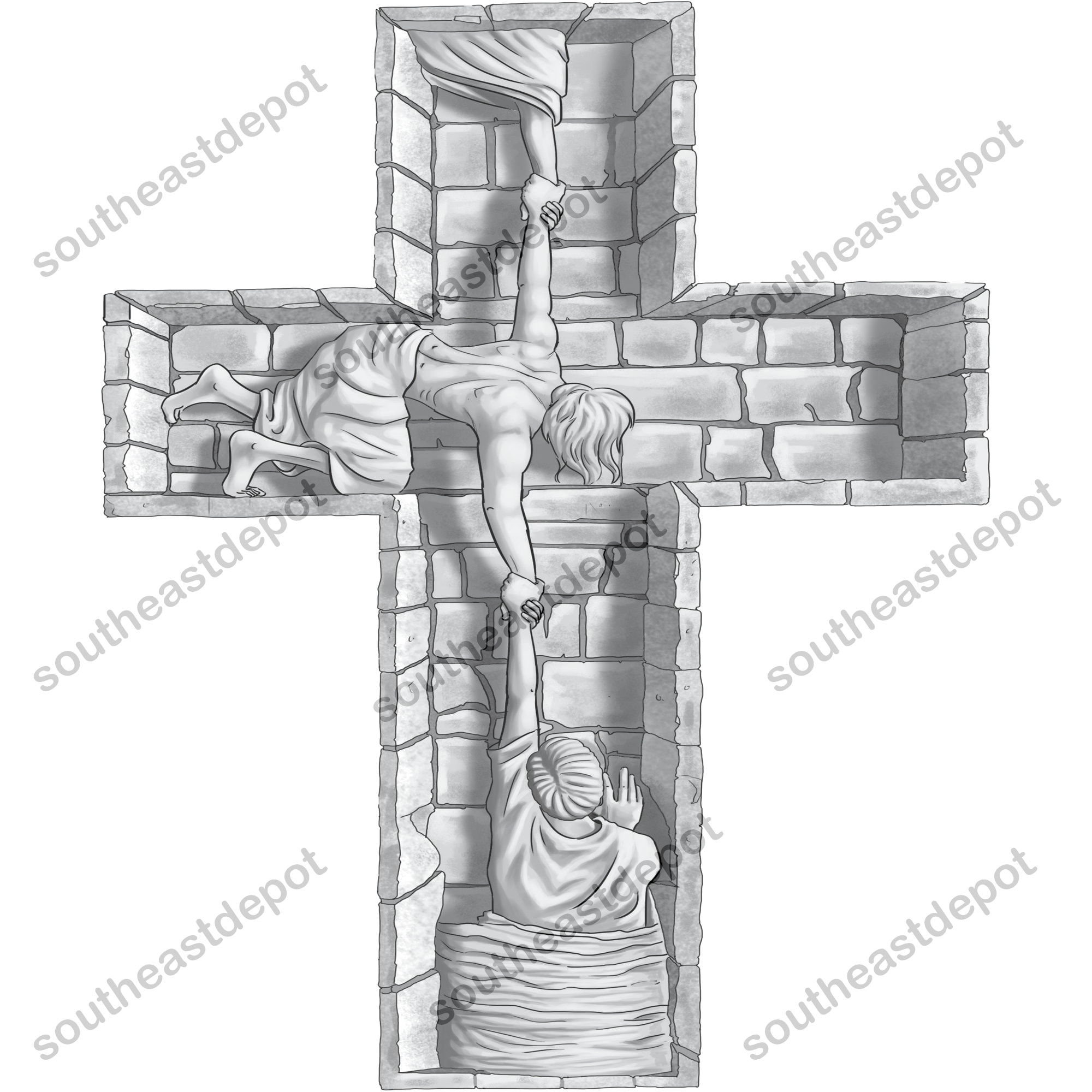 3d Cross Drawing