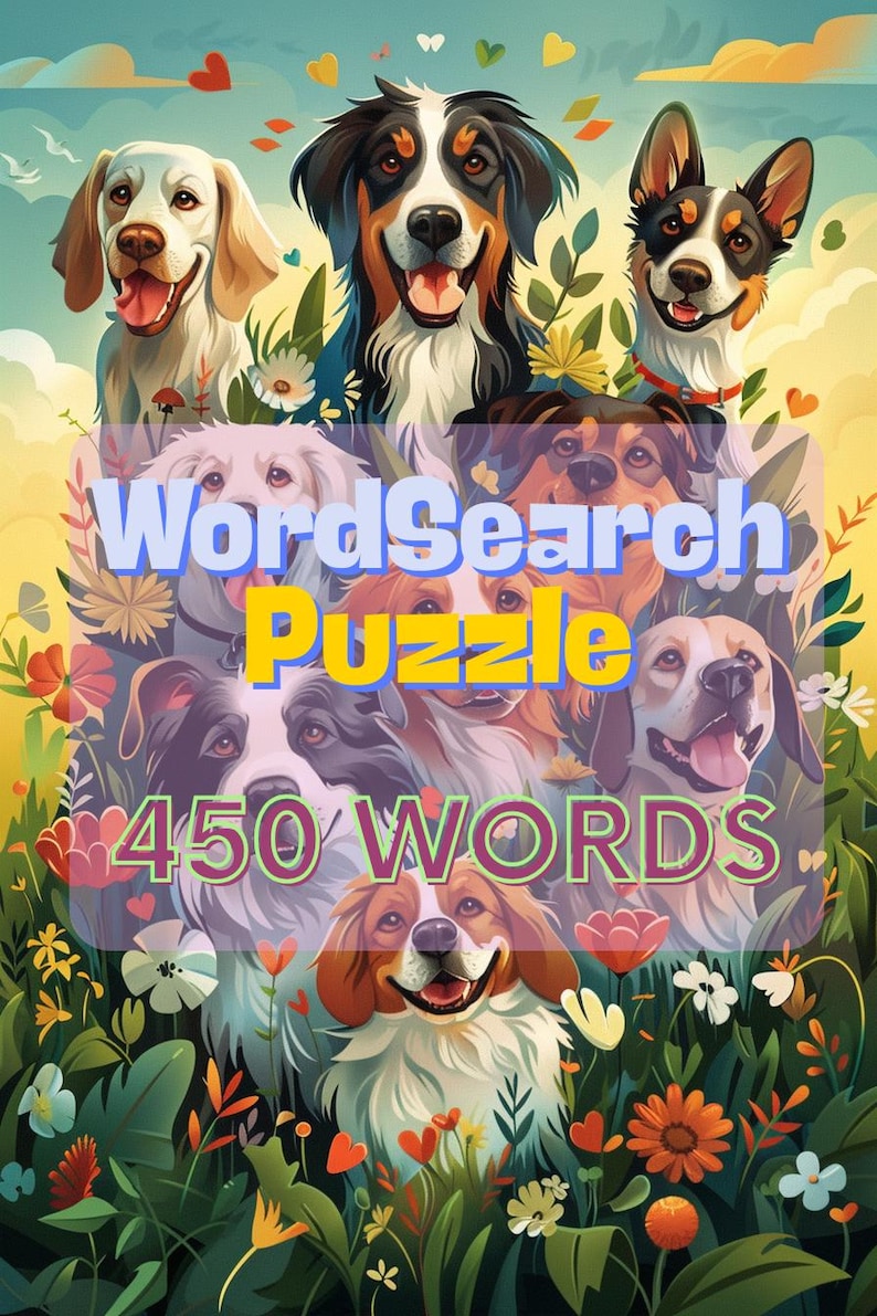 Sopa de letras de razas de perros / 450 palabras, 3 categorías ...