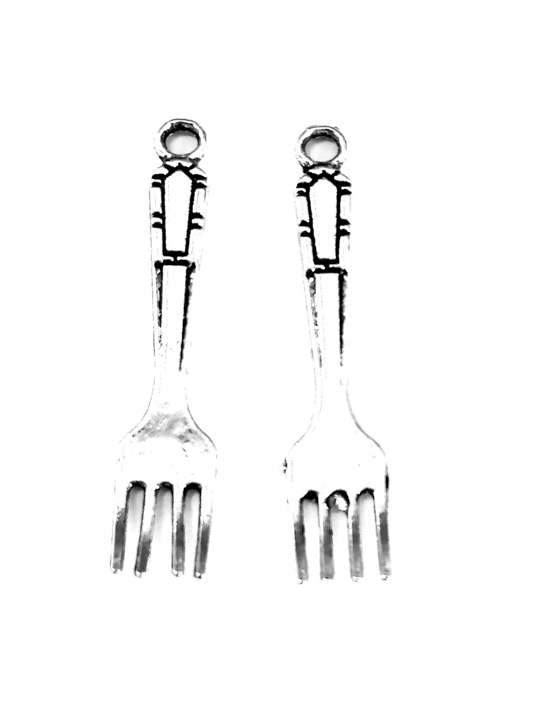 10pcs Fork Charms Pendant---52x9mm Antique Silver DIY Jewelry Handmade ...