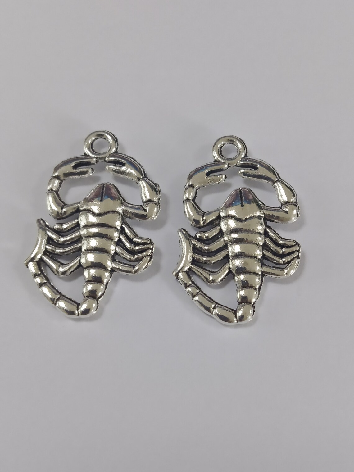 10PCS Scorpion charms pendant26x15mm Antique silver DIY | Etsy