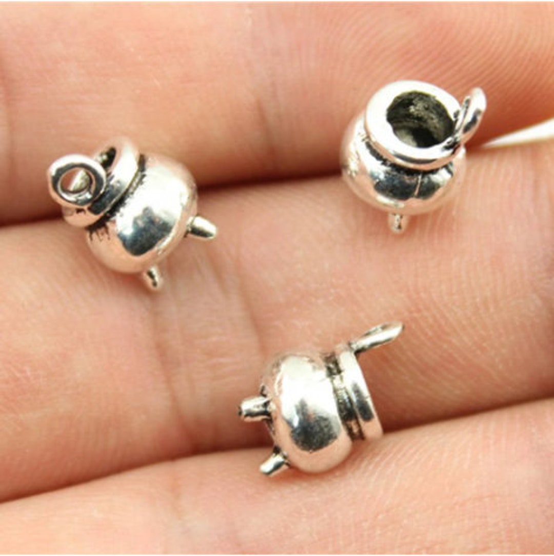 10pcs 3D Witch's Cauldron Charms Pendant---12 X 8mm Antique Silver ...