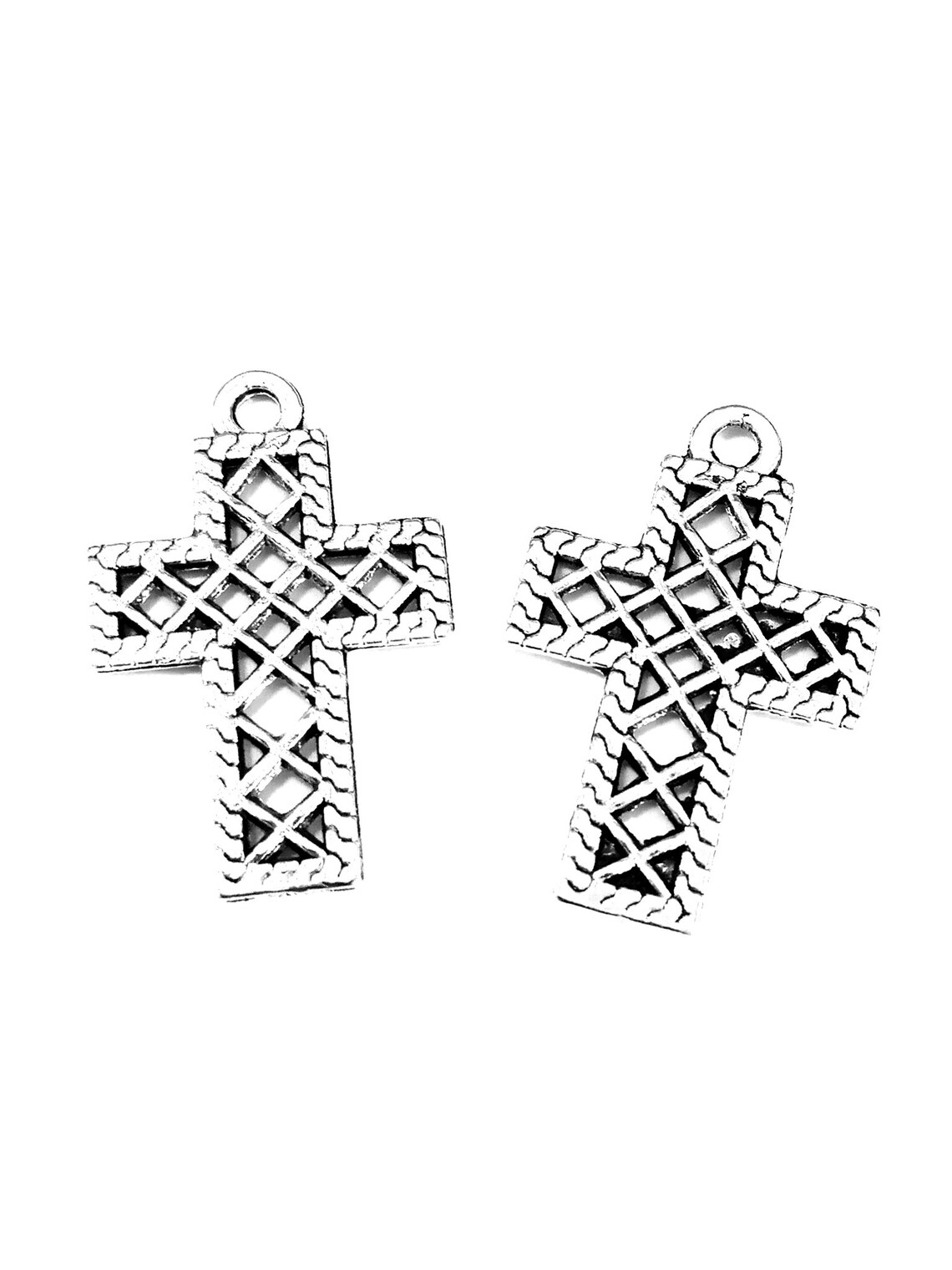 30pcs Cross Charms Pendant24x16mm Antique Silver DIY - Etsy