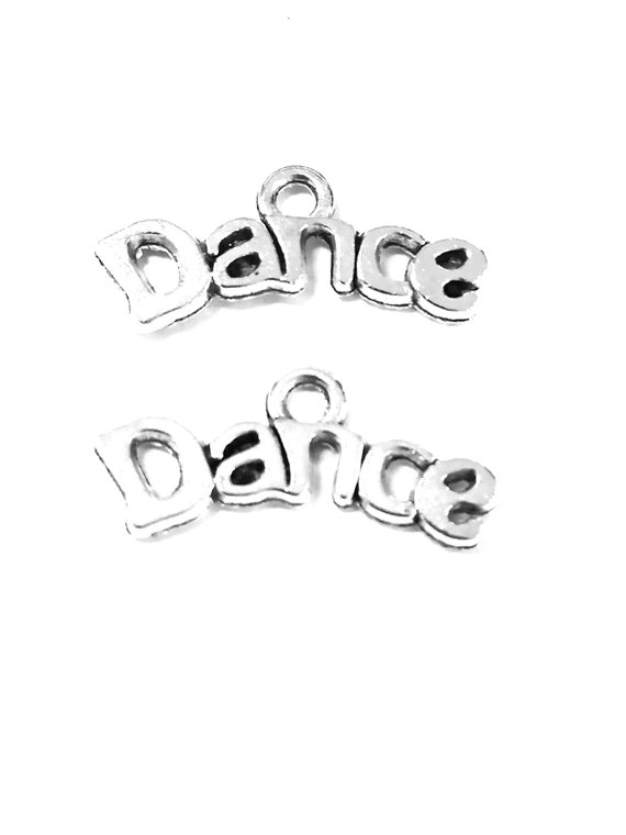 50pcs Dance charms pendant20x9mm Antique silver DIY jewelry | Etsy