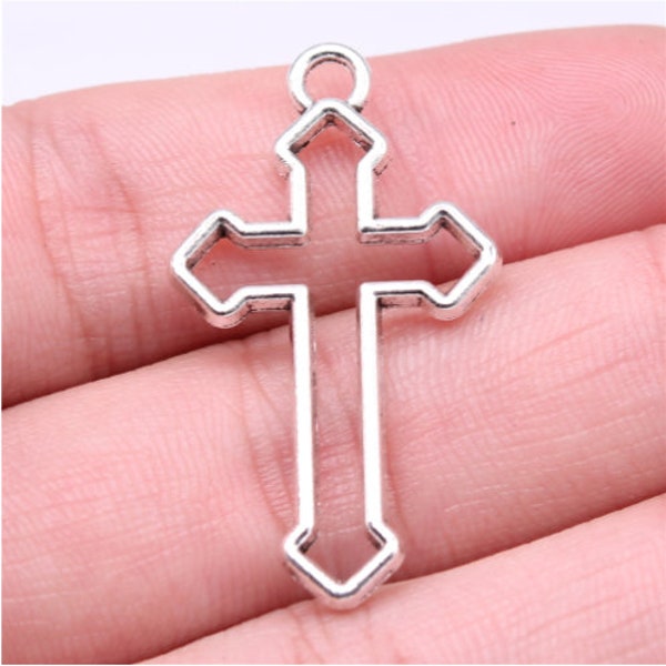 Cross Charm - Etsy