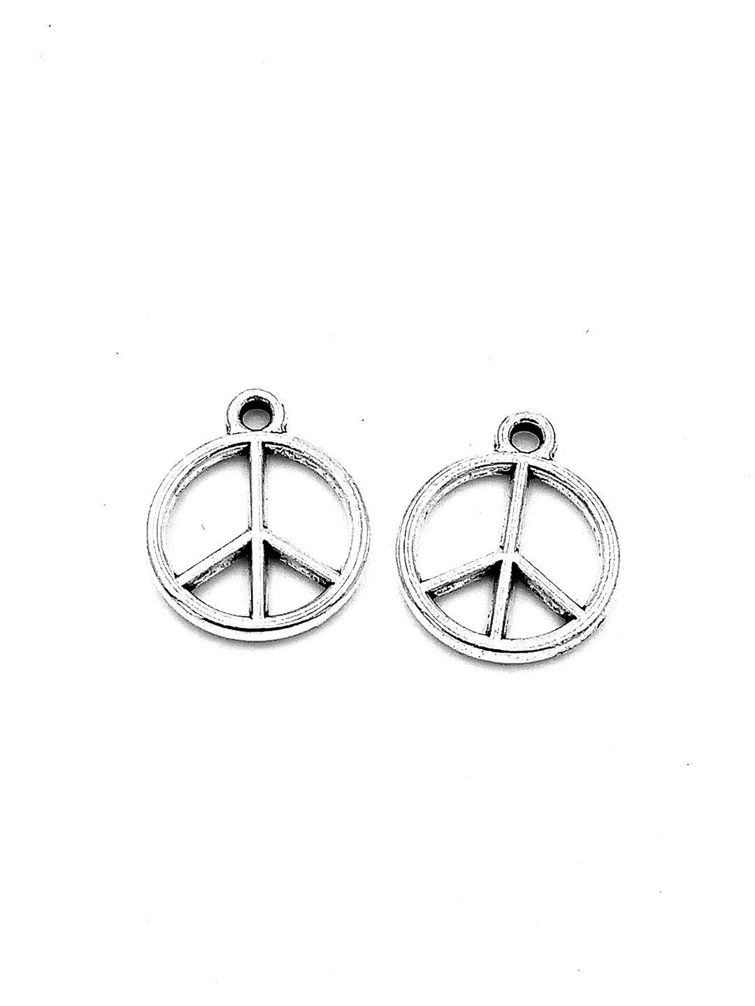 50pcs Peace Symbol Charms Pendant---14x12mm Antique Silver DIY Jewelry ...