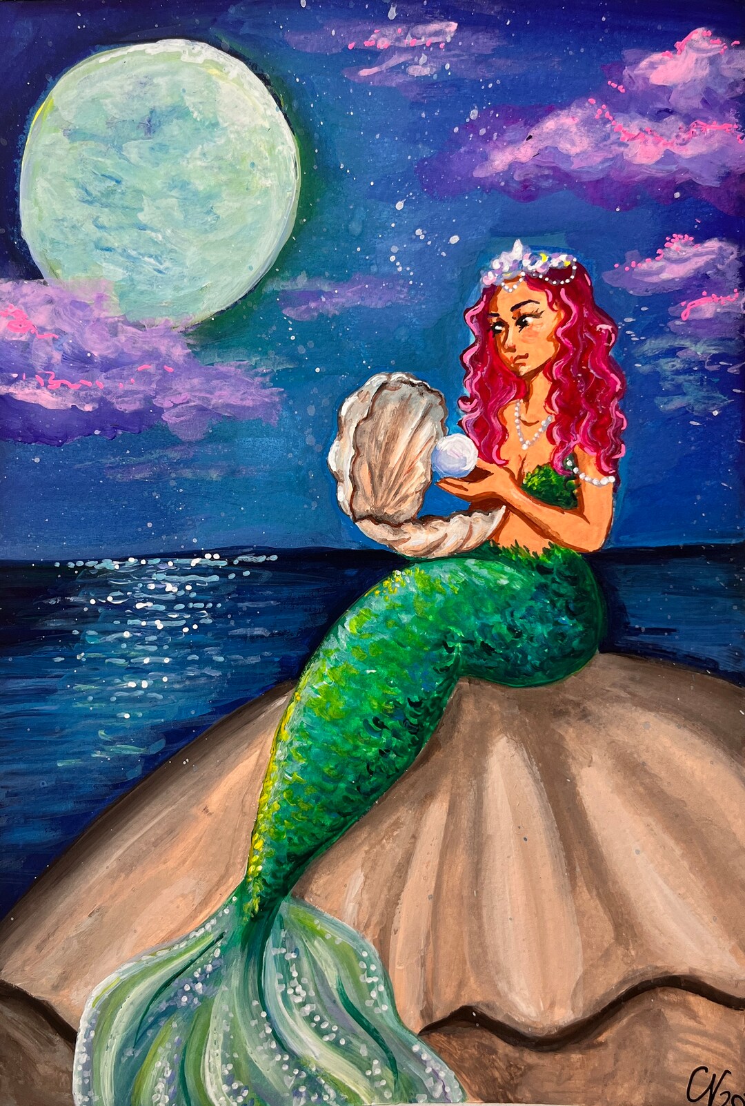 Mermaid Moonlight - Etsy