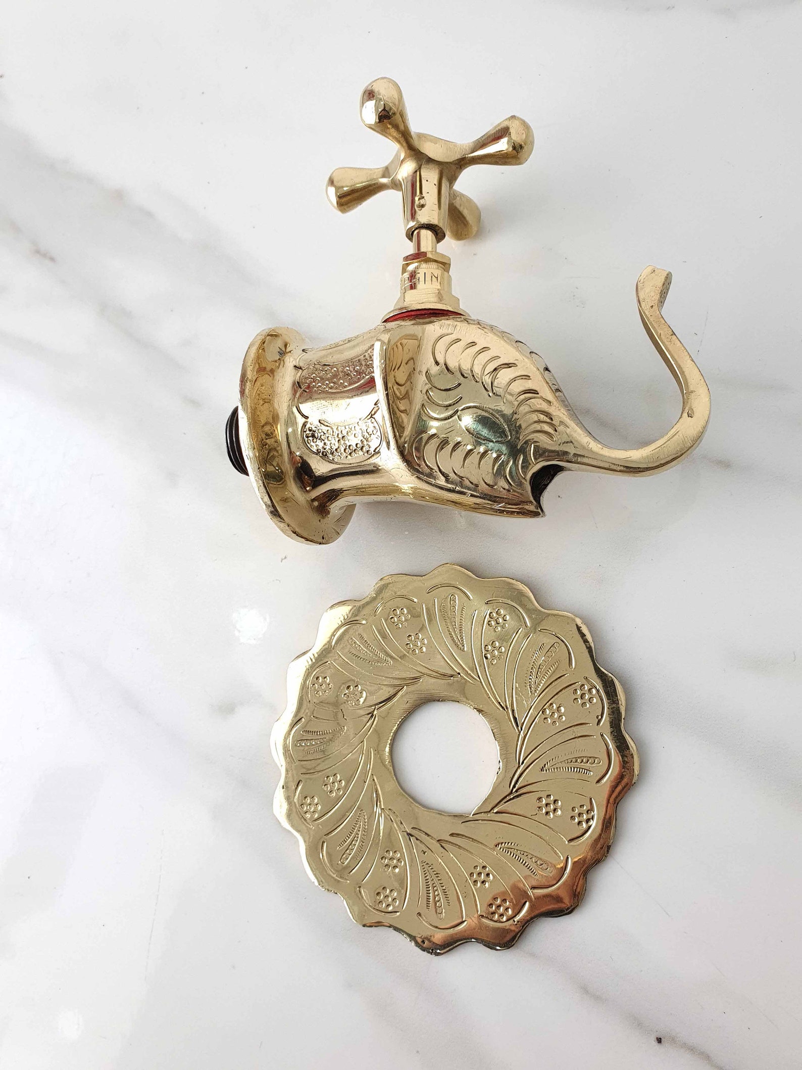 Brass Elephant Head Faucet Handcrafted Faucet Brass Kitchen - Etsy