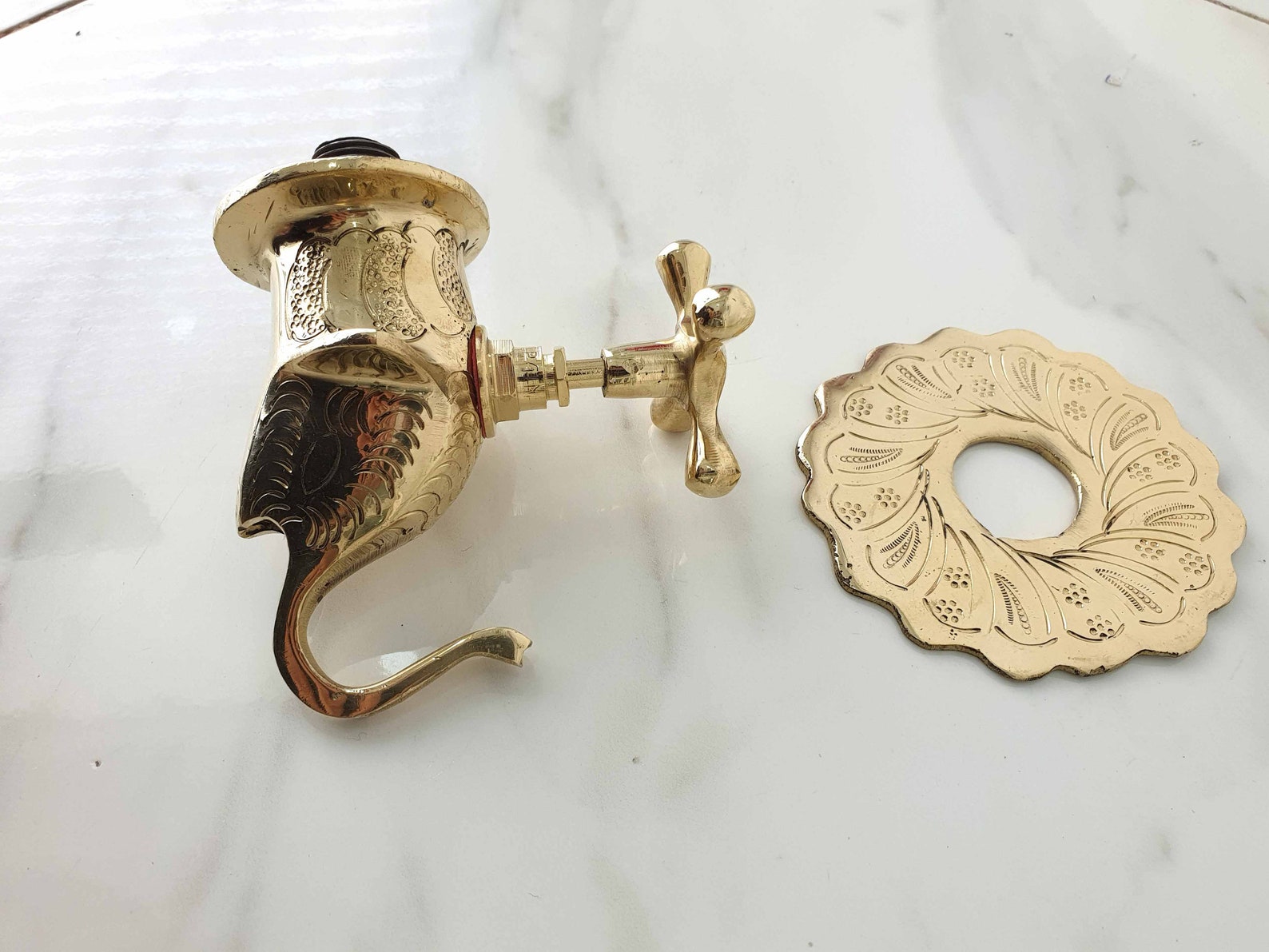 Brass Elephant Head Faucet Handcrafted Faucet Brass Kitchen - Etsy