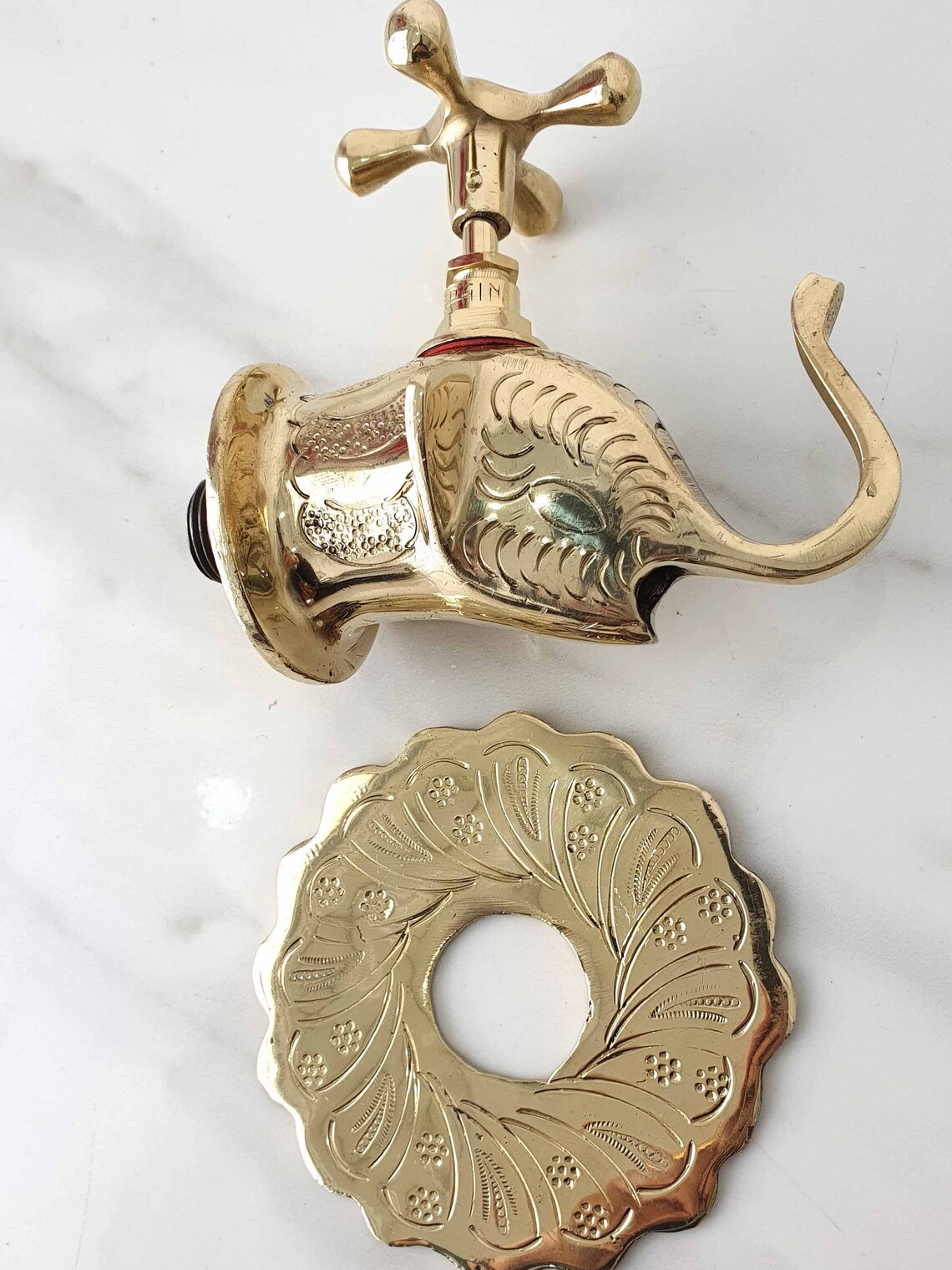 Brass elephant head Faucet Handcrafted Faucet Brass Kitchen | Etsy