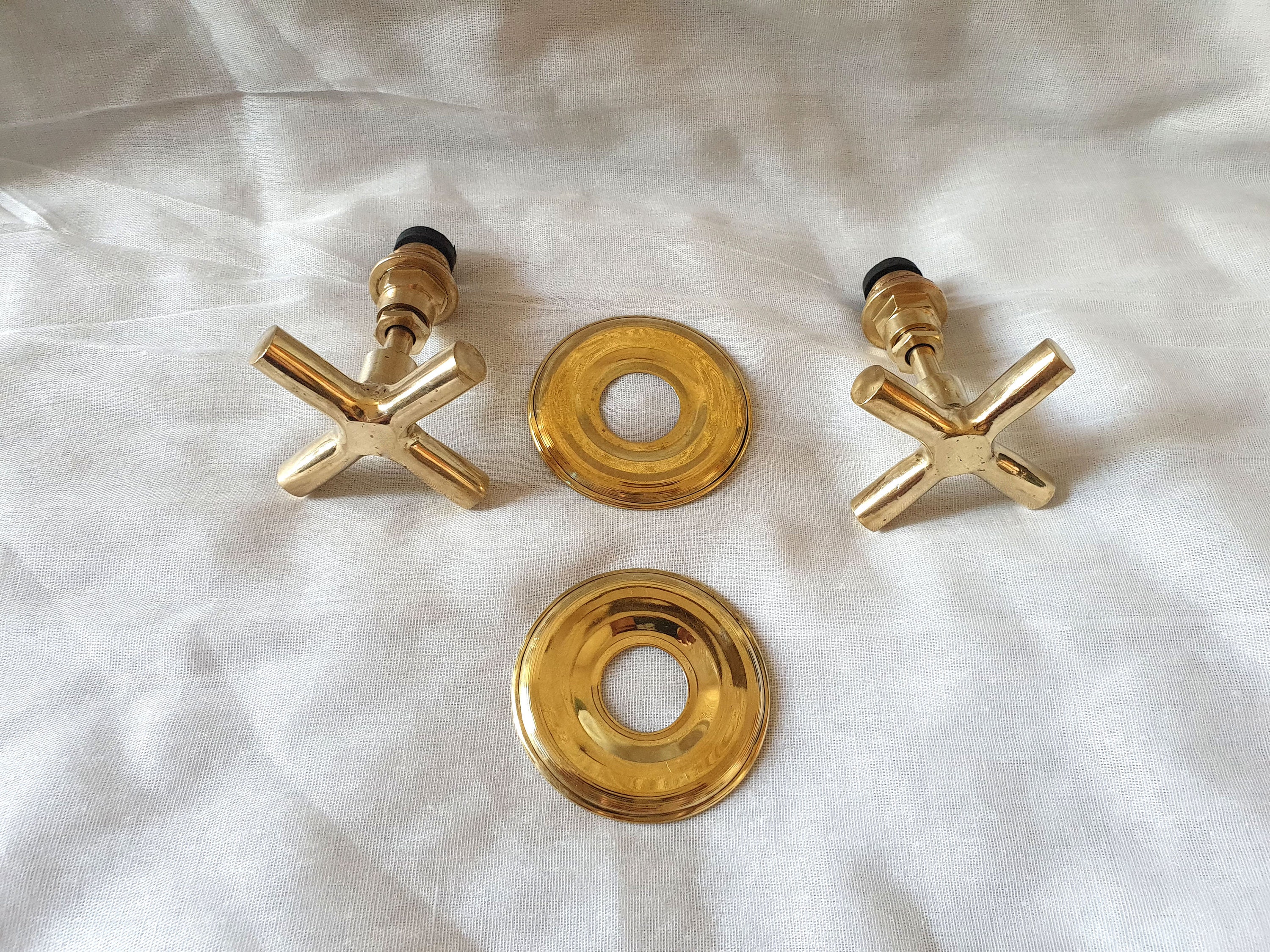 Brass Wall Mount Bathroom Faucet With Valve, Lion Head-shaped Faucet ...