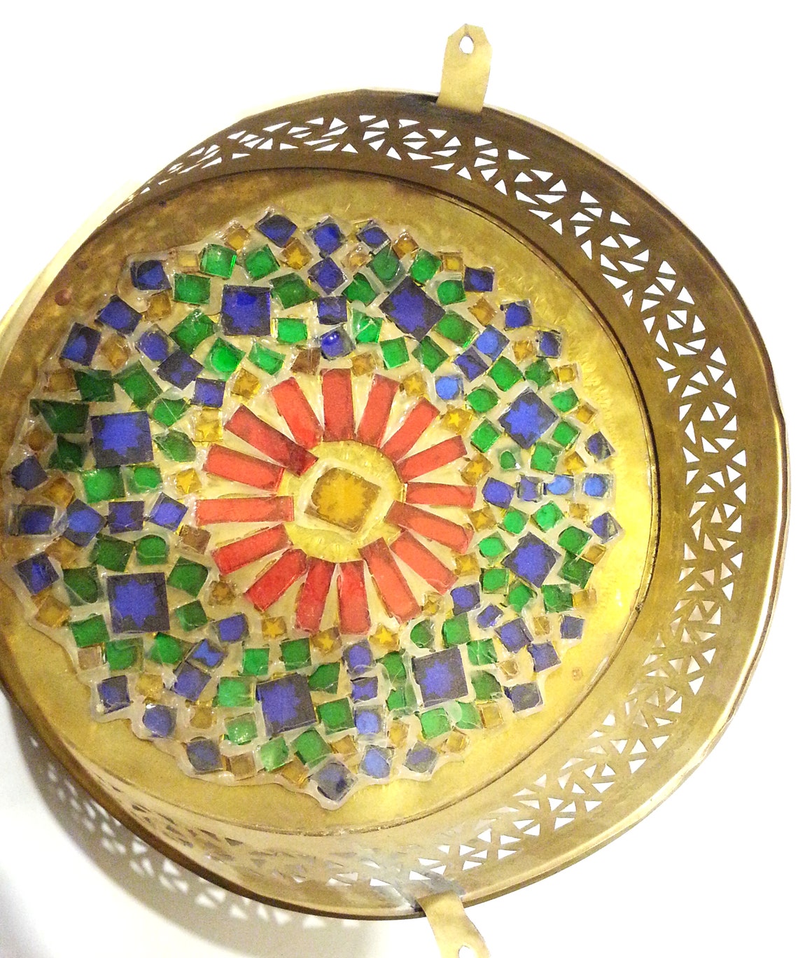 Moroccan Mosaic Glass Wall Sconce Light Lamp, Light Flush Light ...