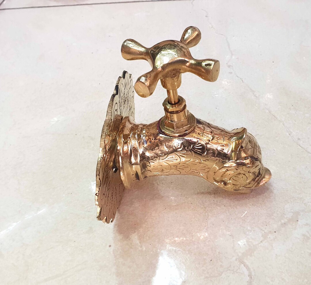 Moroccan Brass Bathroom Head Fish Faucet, Wall Mount Fish Faucet for ...