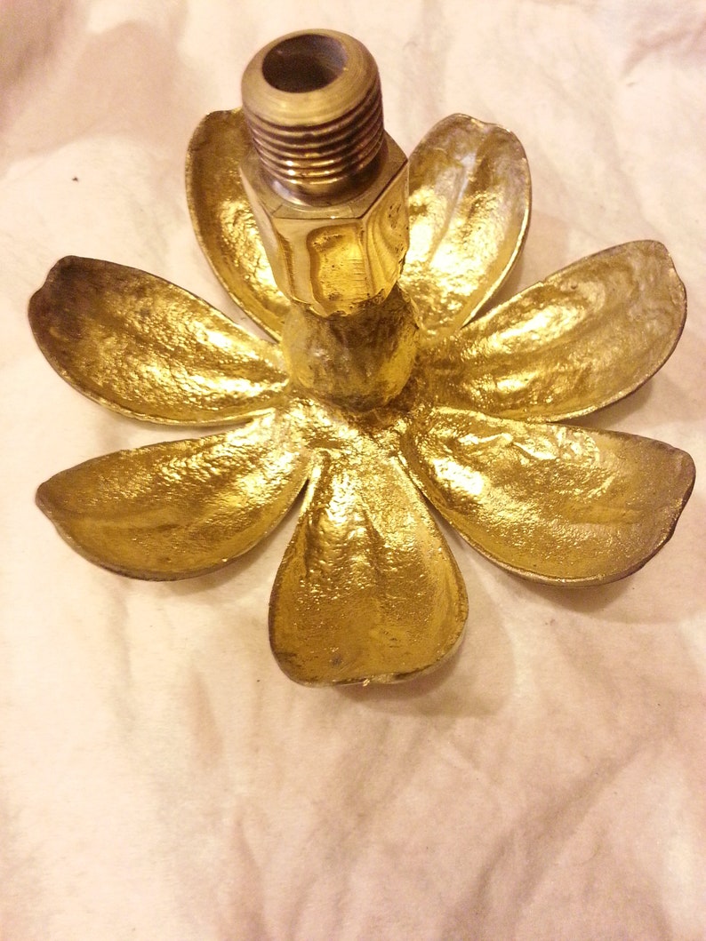 Moroccan Brass Garden Tap Timeless Flower Cast Fountain Garden Spout ...