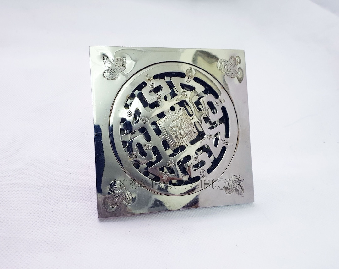 Silver Floor Drain, Silver Finish Square Shower Drain, Drain Cover ...