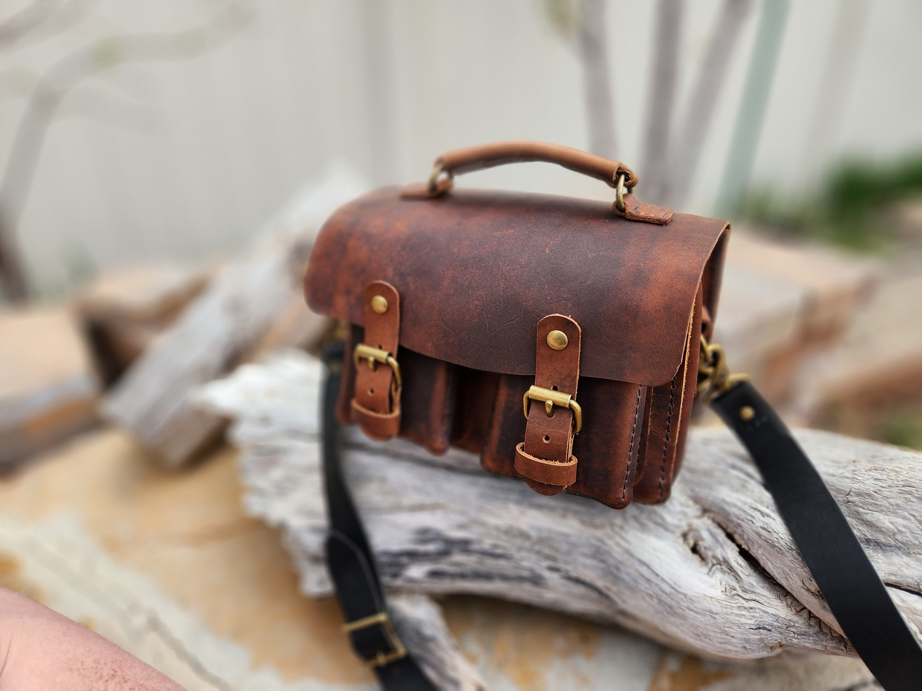 Chunky Leather Bag Pattern DIY Medium Camera Bag Pattern - Etsy