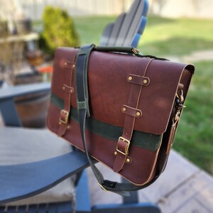 Leather Laptop Case - DIY PDF and Tutorial - Leather Messenger Style ...