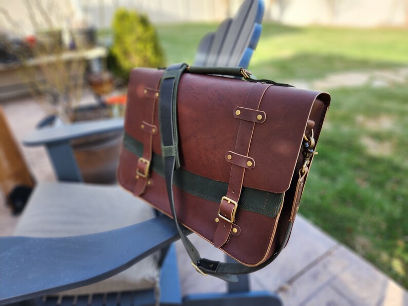 Leather Laptop Case - DIY PDF and Tutorial - Leather Messenger Style ...