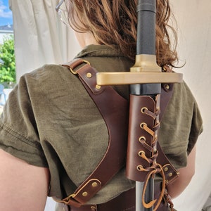 Medieval Dual Strap Sword Holder Sheath Leather Pattern - 3 DIY ...