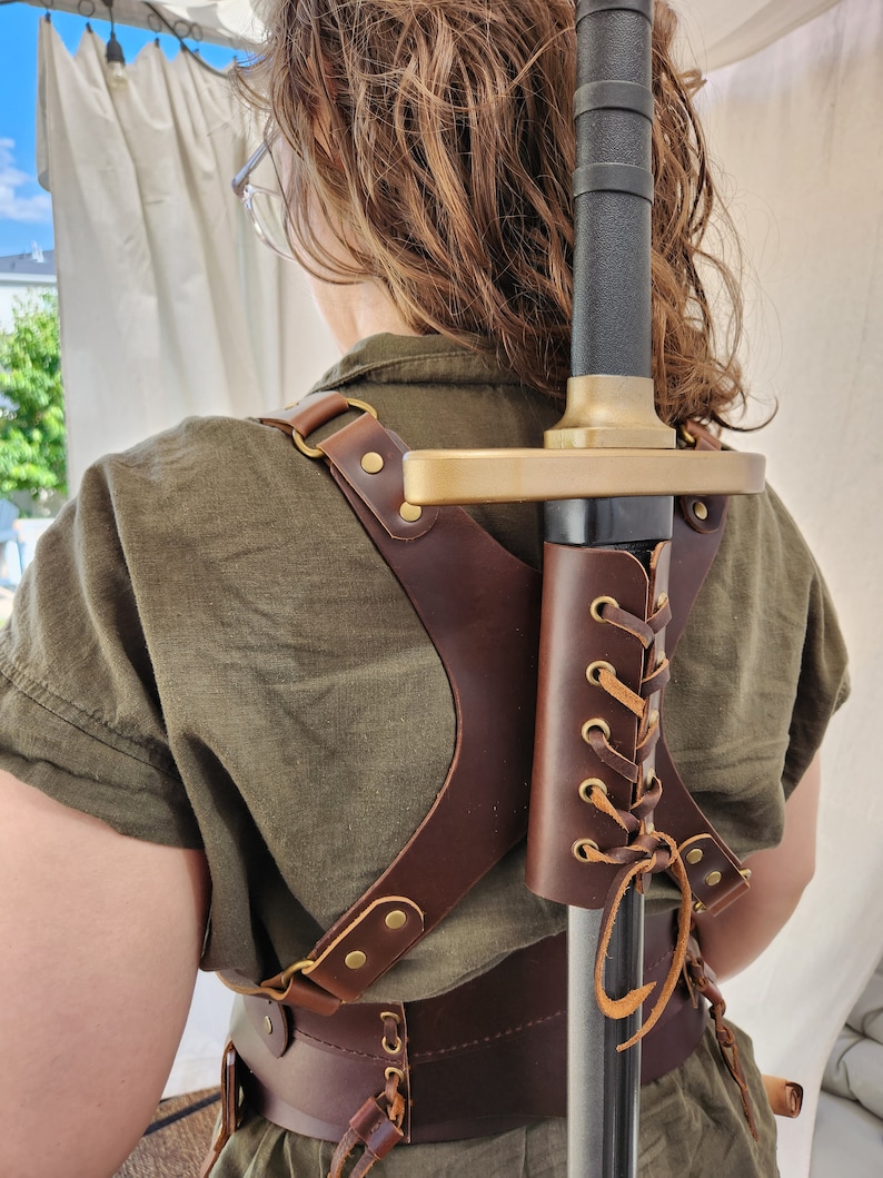 Medieval Dual Strap Sword Holder Sheath Leather Pattern - 3 DIY ...