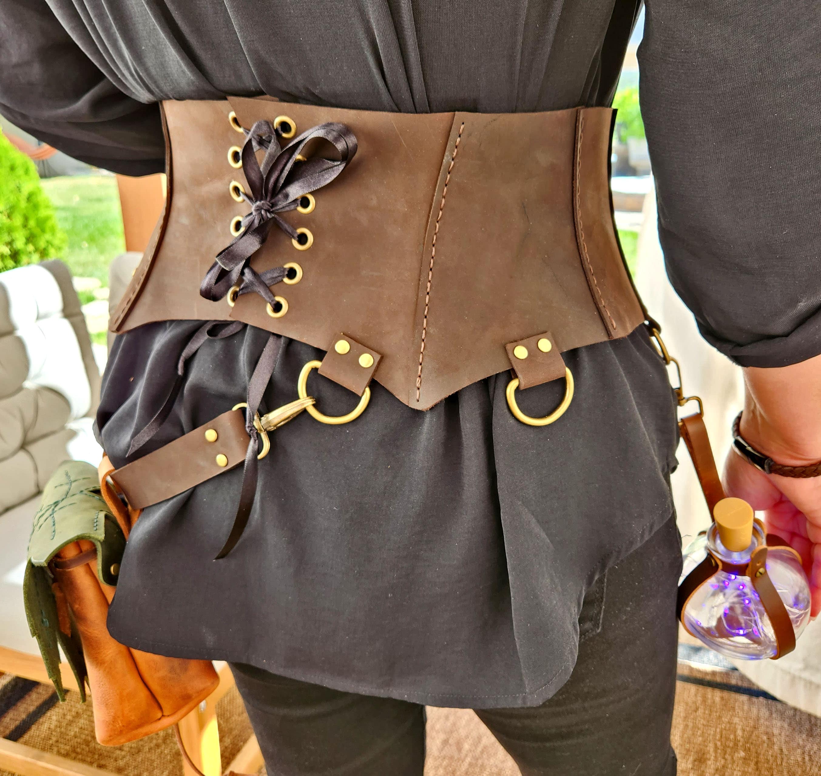Steampunk Half Corset Pattern Tutorial - DIY PDF Corset Belt - Medieval ...