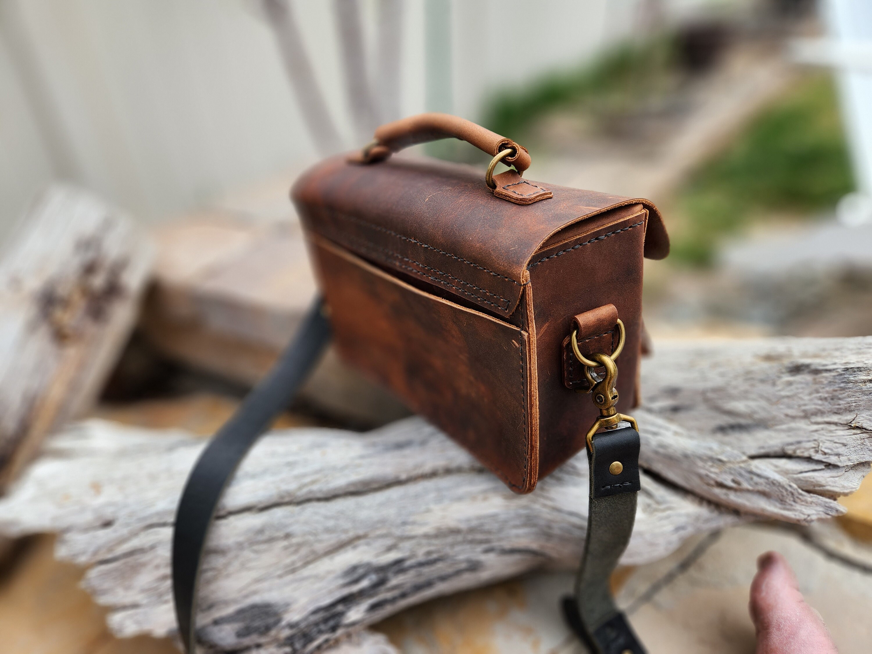 Chunky Leather Bag Pattern DIY Medium Camera Bag Pattern - Etsy