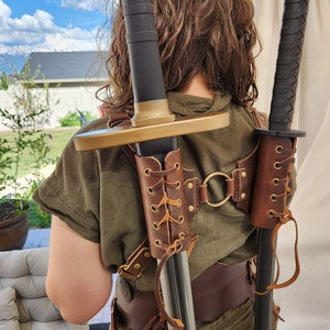 Medieval Dual Strap Sword Holder Sheath Leather Pattern - 3 DIY ...