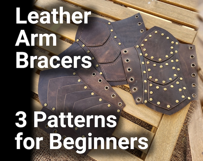 Leather Armored Gauntlet - DIGITAL PDF PATTERN - - Etsy Singapore