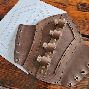 New Leather Bracers Bundle - DIY Arm Guard Patterns: Medieval Bracers ...