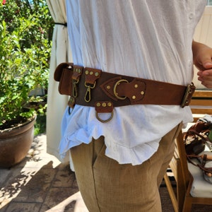 Steampunk Belt PDF Pattern Tutorial - DIY Leather Utility Belt ...
