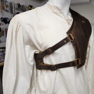 Leather Chest and Shoulder Armor Harness - Beginner Friendly - DIY PDF ...