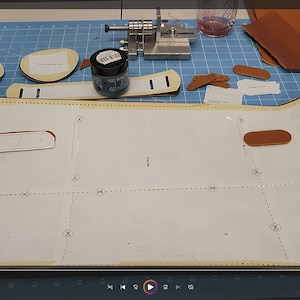 Leather Map Case PDF Pattern Tutorial - DIY Leather Poster Case ...