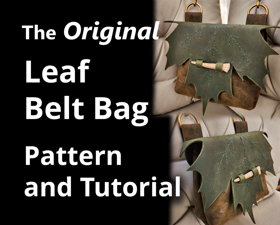The Original Maple Leaf Belt Bag Pattern Tutorial - Elven Hip Bag - DIY ...