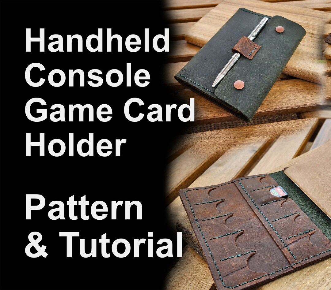 Handheld Console Game Card Holder With Field Notes - PDF Pattern ...