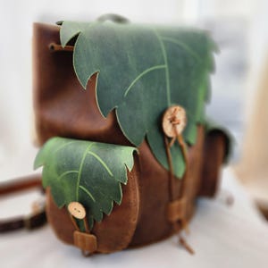 Woodland Elf Backpack | DIY PDF Pattern & Tutorial - Leather Backpack ...