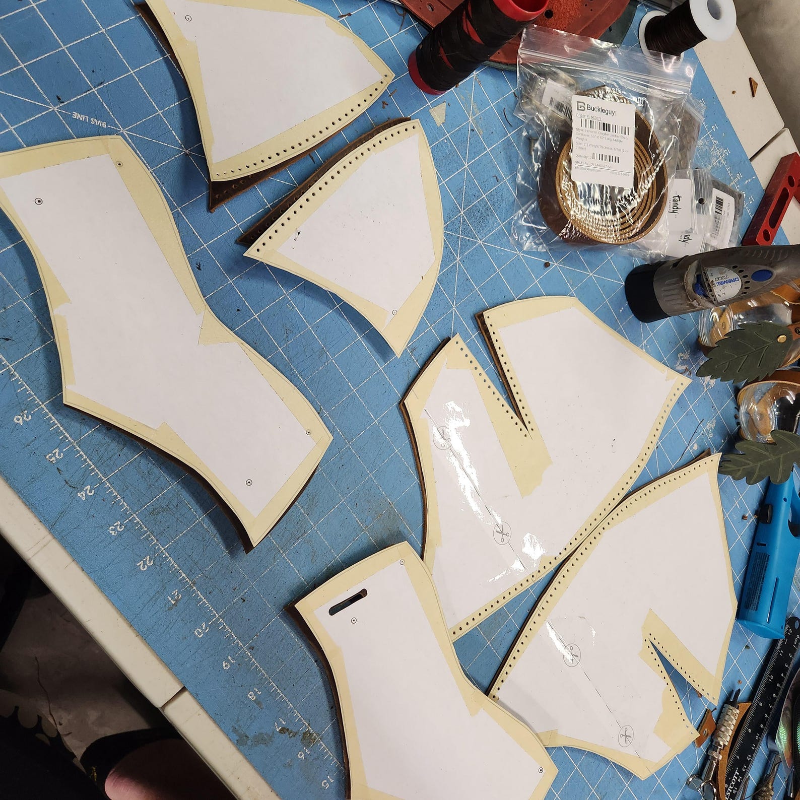 Leather Pauldrons Shoulder Armor 3 Pack - Three DIY PDF Patterns and ...