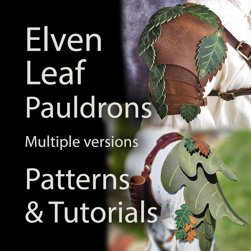 Leather Pauldron Elf - Etsy