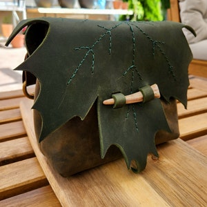 The Original Maple Leaf Belt Bag Pattern Tutorial - Elven Hip Bag - DIY ...