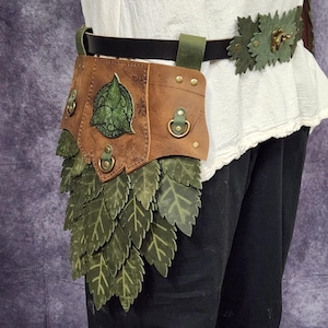 Fairy Leaf Tasset Pattern – Forest Elf Leather Thigh Armor Template ...