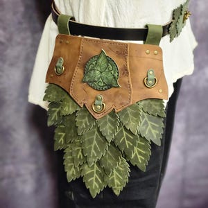 Fairy Leaf Tasset Pattern – Forest Elf Leather Thigh Armor Template ...