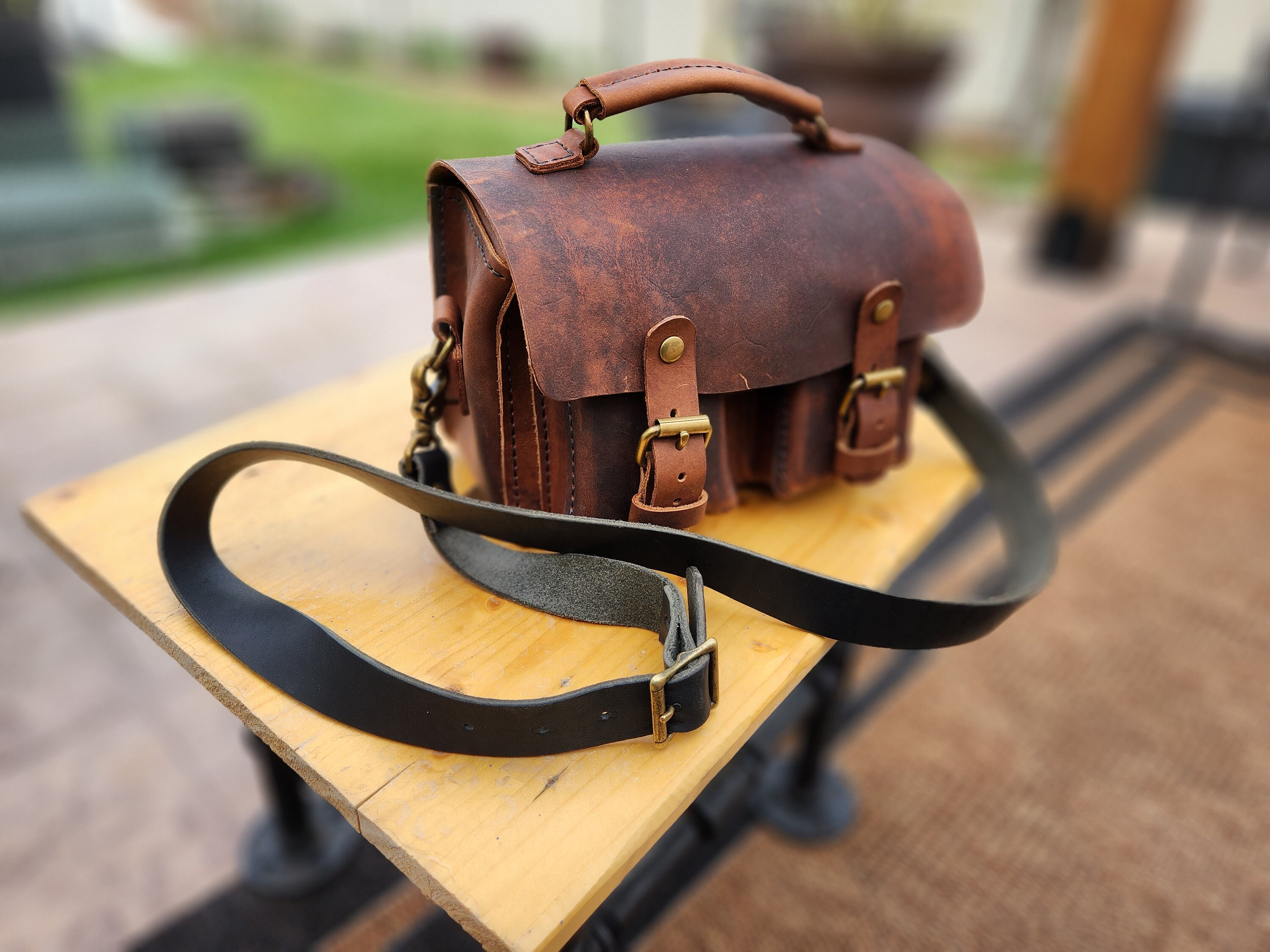 Chunky Leather Bag Pattern DIY Medium Camera Bag Pattern - Etsy