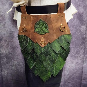 Fairy Leaf Tassets - Forest Elf Thigh Armor - 3 Versions - Fae Armor ...